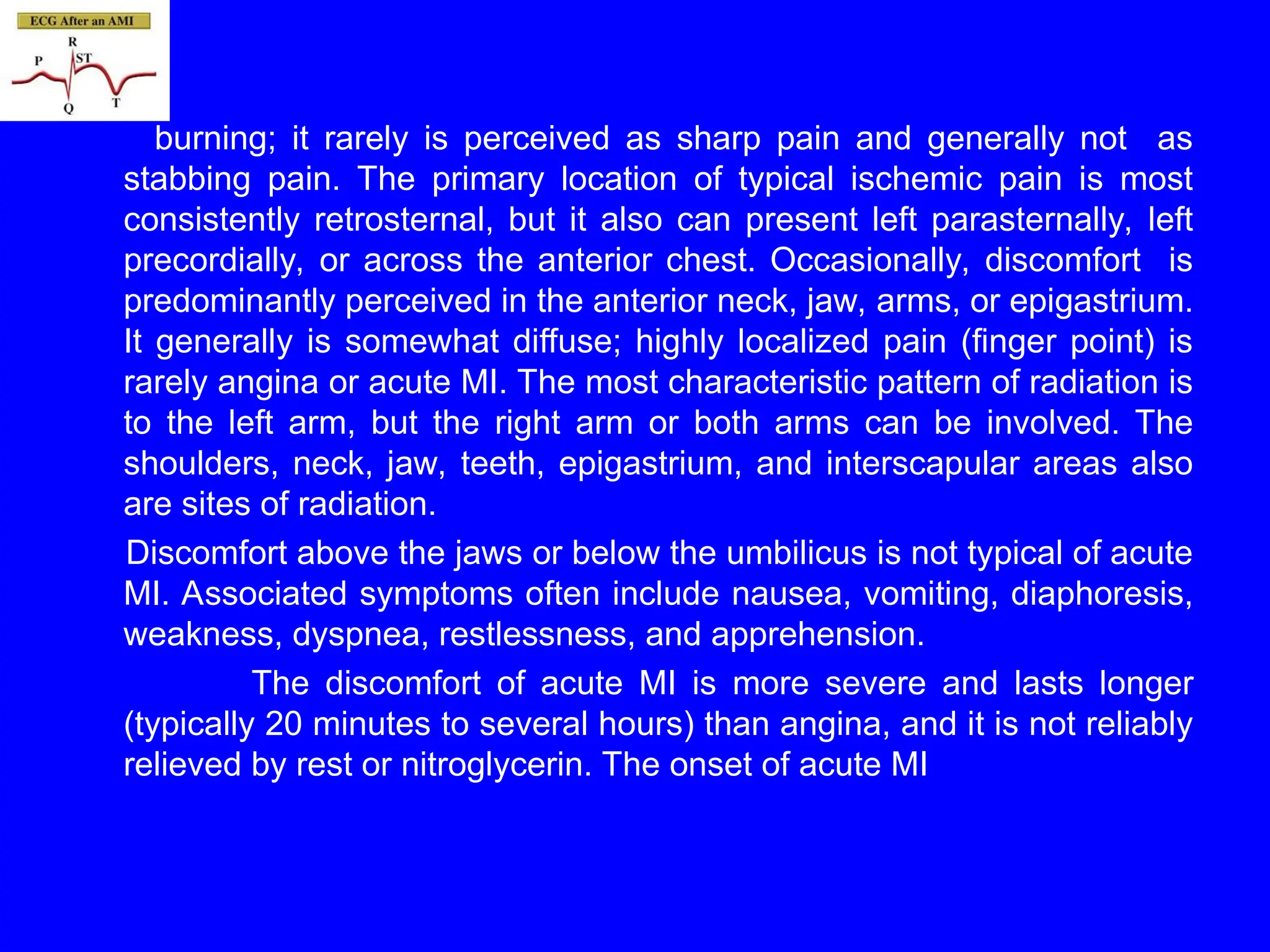 ST segment elevation acute myocardial infarction and complications of ...