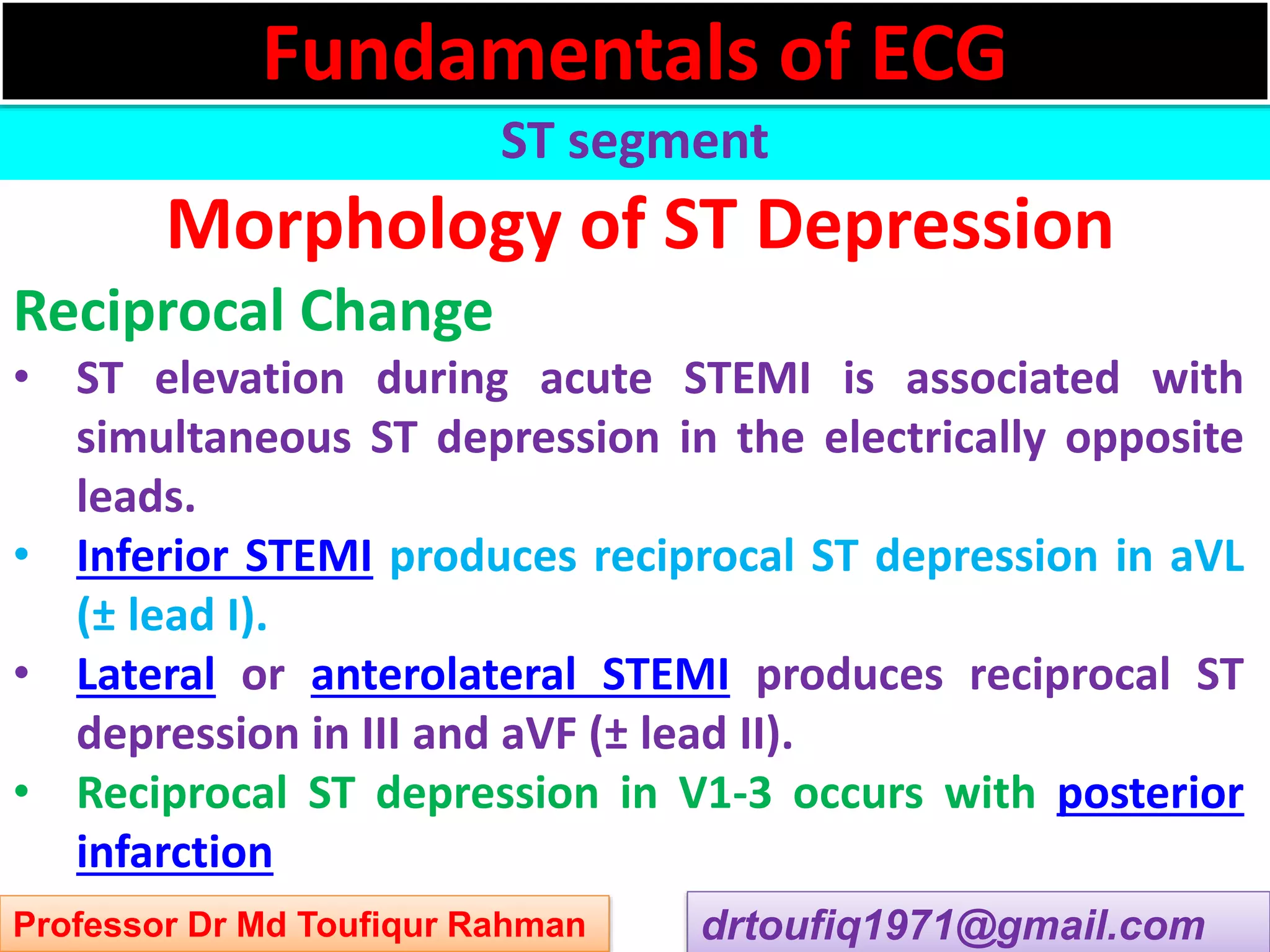 Approach to a patient with ST segment abnormality in ECG | PPT