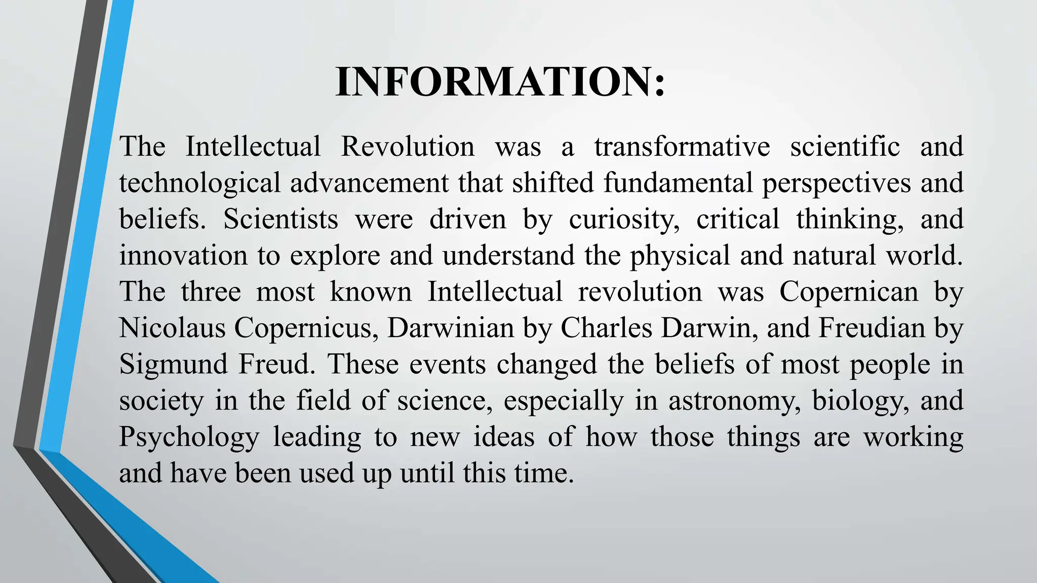 Intellectual Revolution (STS) | PPTX
