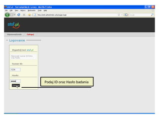 Instrukcja wypełniania testu stsf.pl