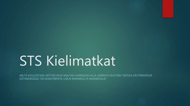 Sts kielimatkat | PPTX
