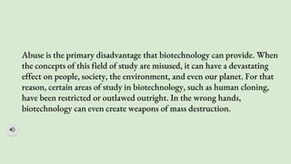 Genetically Modified Organisms and Biotechnology | PPT