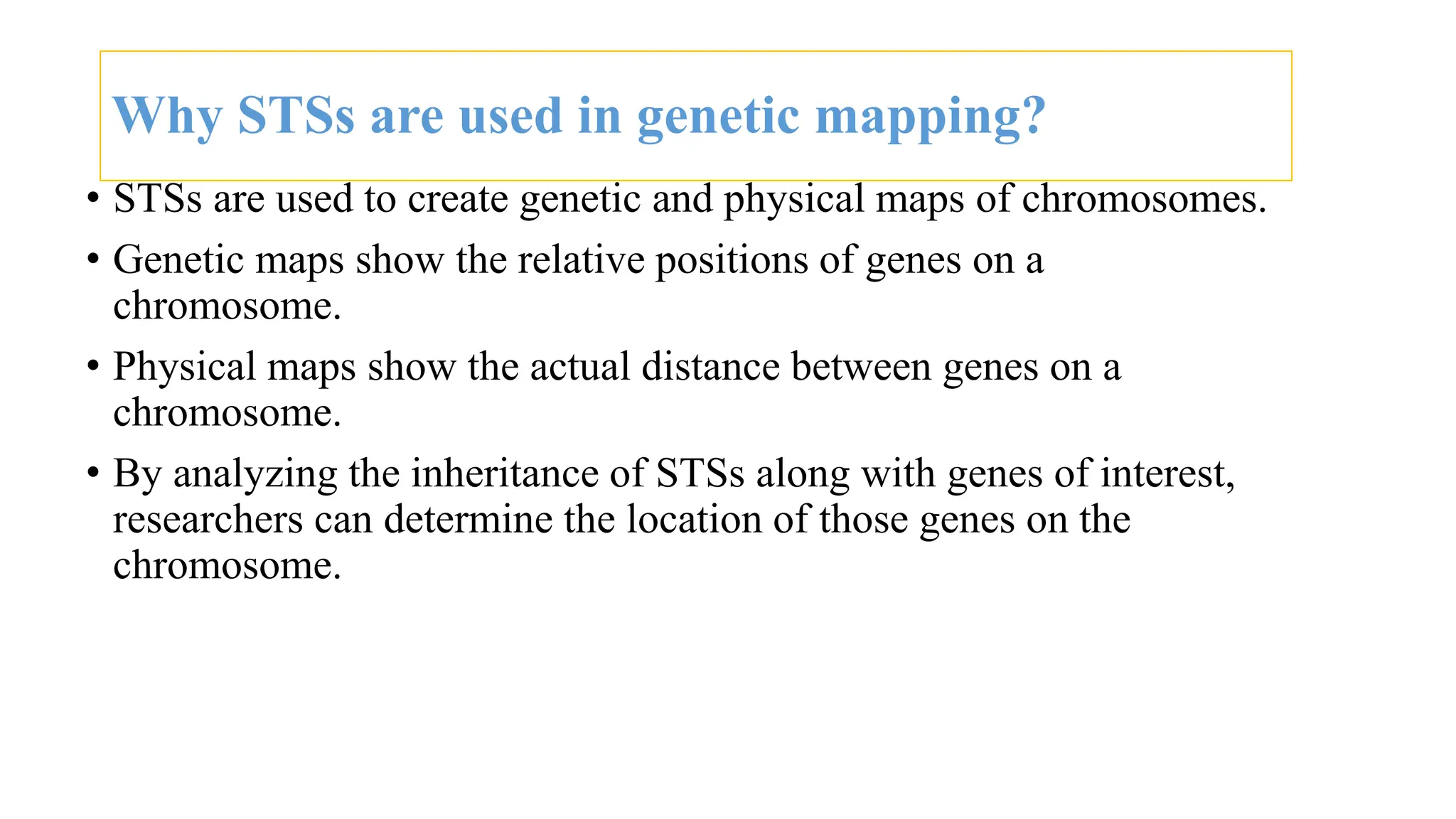 An introduction on sequence tagged site mapping | PPTX