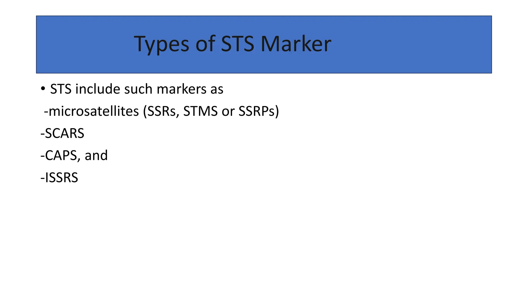 An introduction on sequence tagged site mapping | PPTX