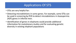 An introduction on sequence tagged site mapping | PPTX