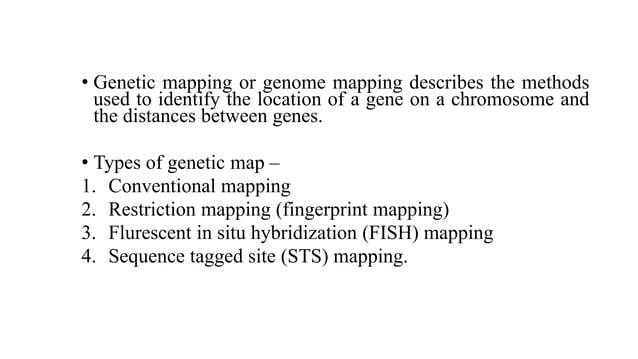 An introduction on sequence tagged site mapping | PPTX | Genetics | Science