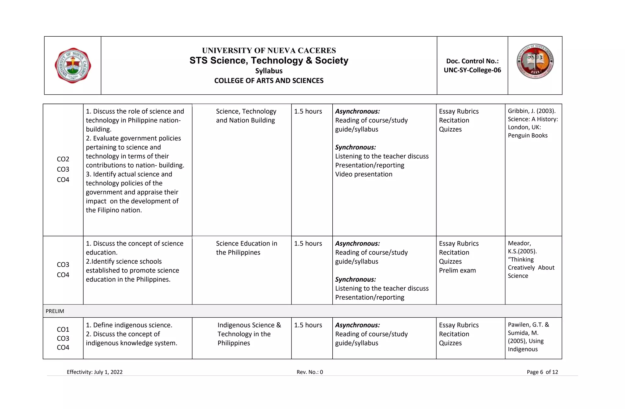 STS OBE SYLLABUS.docx