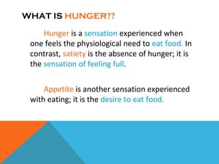 Phases of Hunger | PPT | Healthy Cooking and Eating | Food & Drink