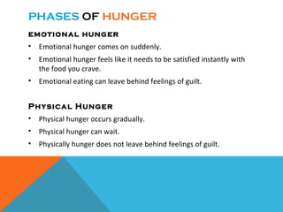 Phases of Hunger | PPT | Healthy Cooking and Eating | Food & Drink