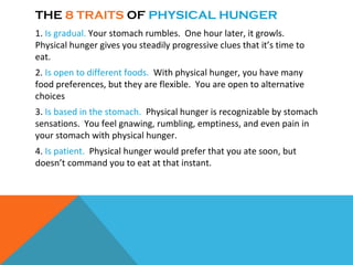 Phases of Hunger | PPT | Healthy Cooking and Eating | Food & Drink
