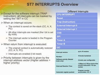 Overview of ST7 8-bit Microcontrollers | PPT