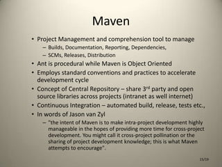 Developing Agile Java Applications using Spring tools | PPTX