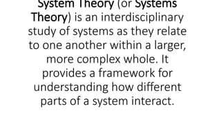 sts theory.pptx of management theory of introduction | PPTX