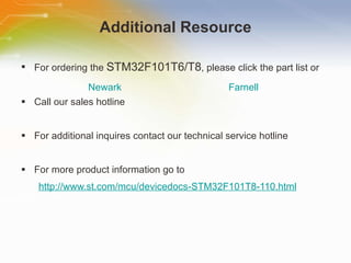 Study on 32-bit Cortex - M3 Powered MCU: STM32F101 | PPT