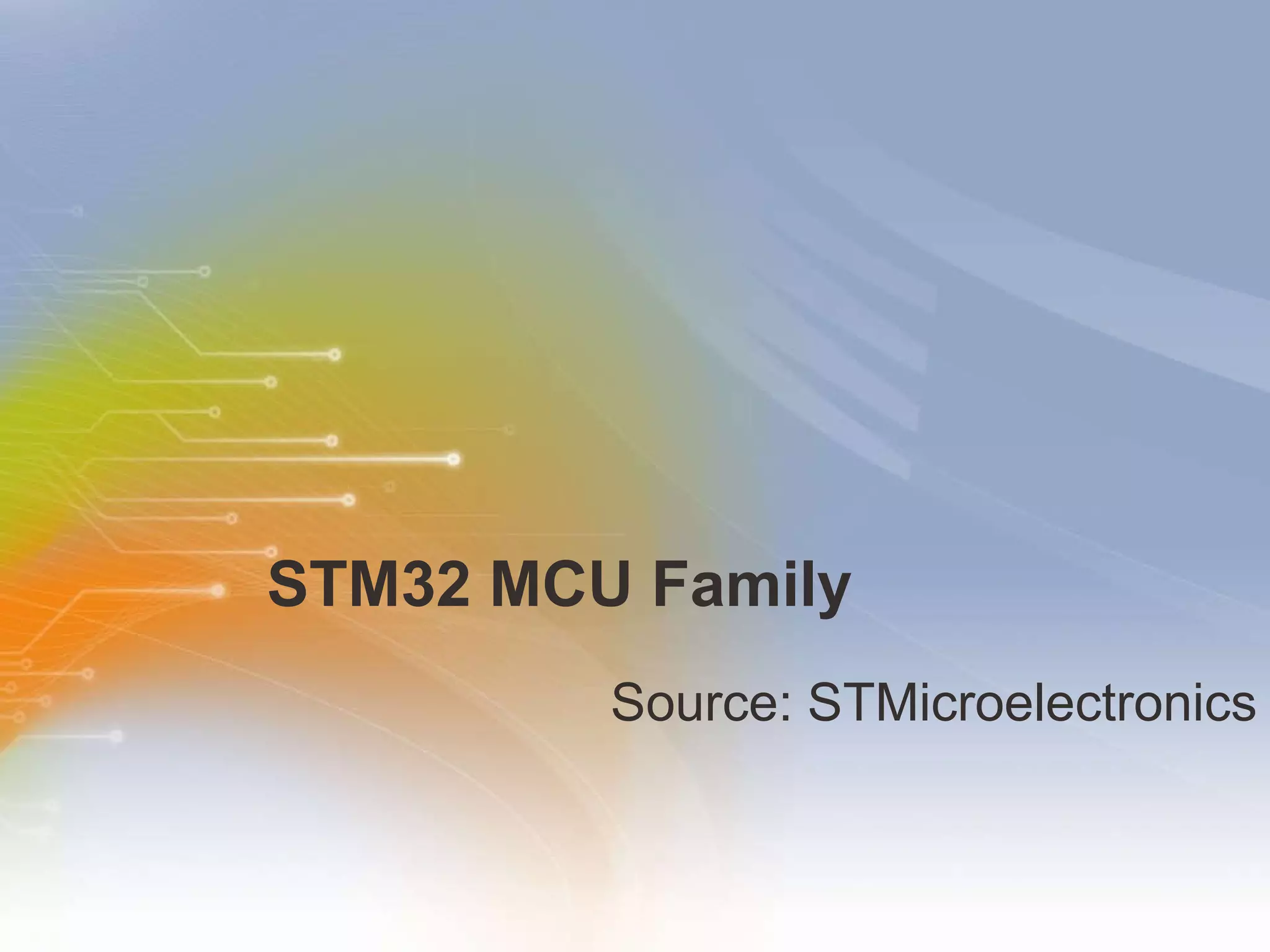 STM32 MCU Family | PPT
