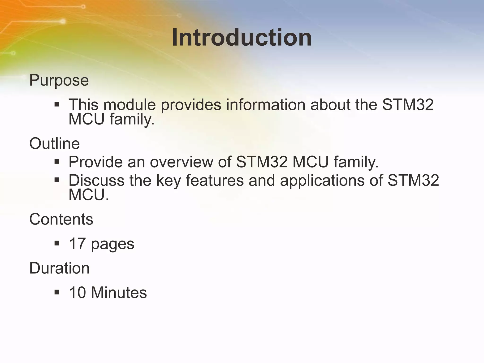 STM32 MCU Family | PPT