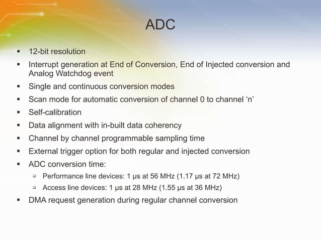 STM32 MCU Family | PPT | Operating Systems | Computer Software and Applications