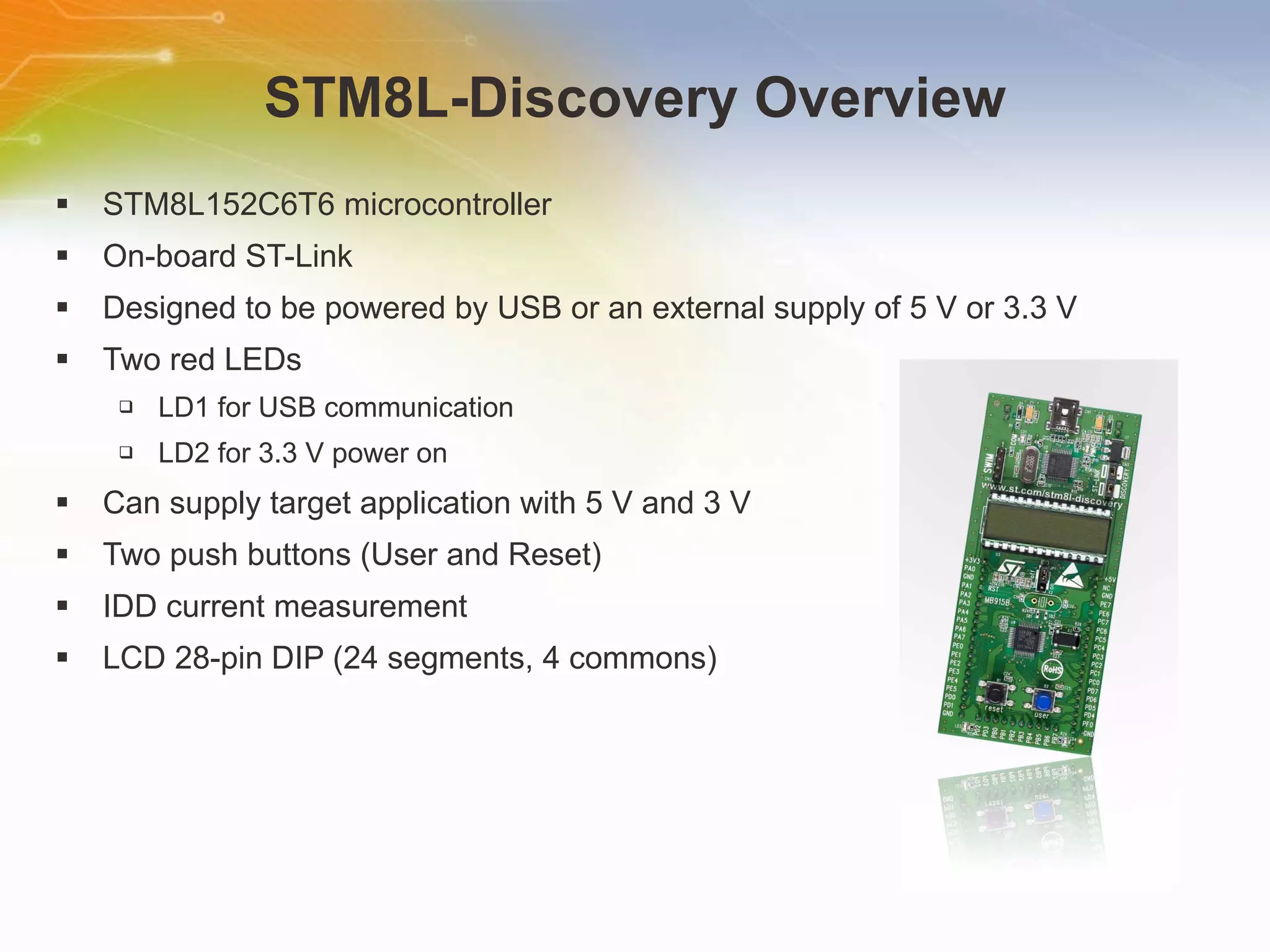 Discovering Board for STM8L15x MCUs | PPT | Computer Peripherals | Computing