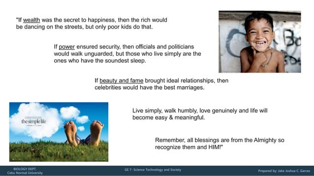 STS_Topic-5-The-Good-Life.pptx | Spirituality | Religion & Spirituality