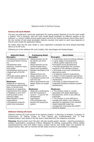 software testing for beginners | PDF