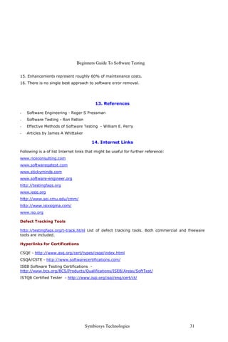 software testing for beginners | PDF