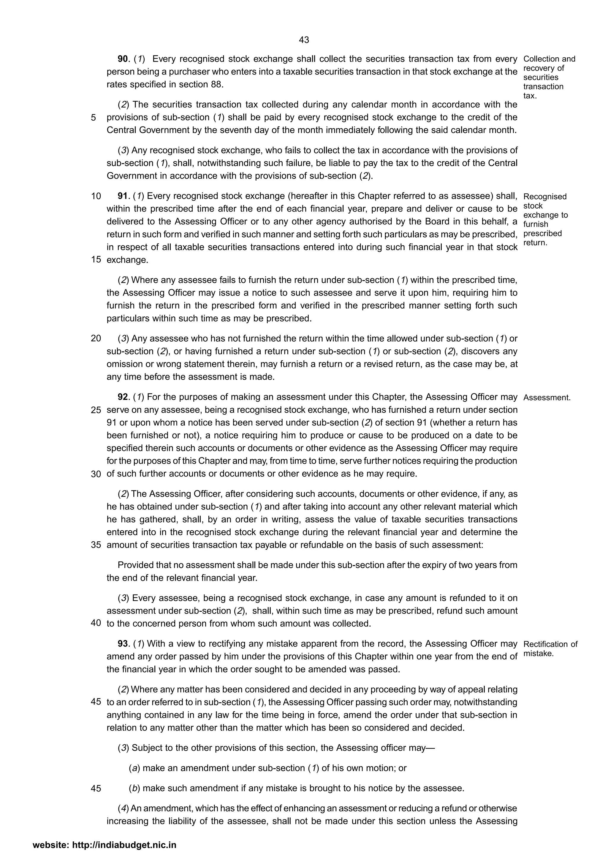 STT ( SECURITY TRANSACTION TAX) | PDF
