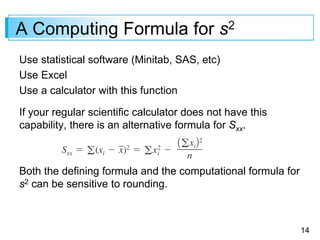 Statistics and variabilities Lecture03.ppt | Physics | Science