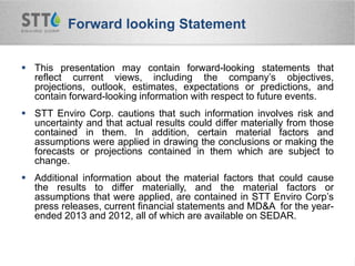 STT Enviro Corp Corporate Presentation | PPT