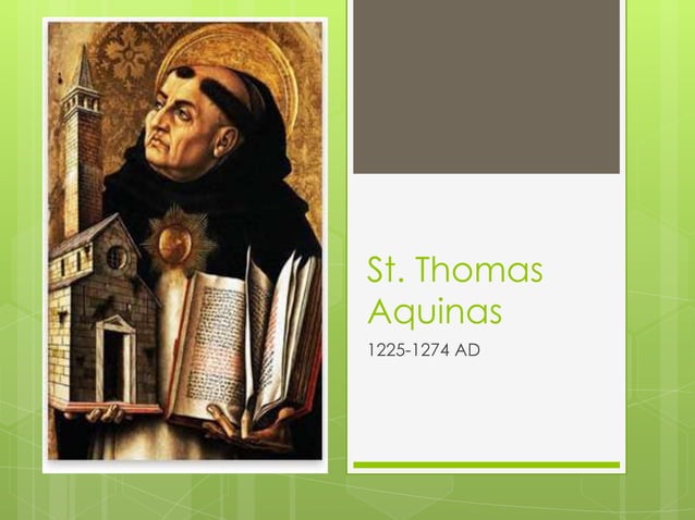 St thomas aquinas | PPTX | Christianity | Religion & Spirituality