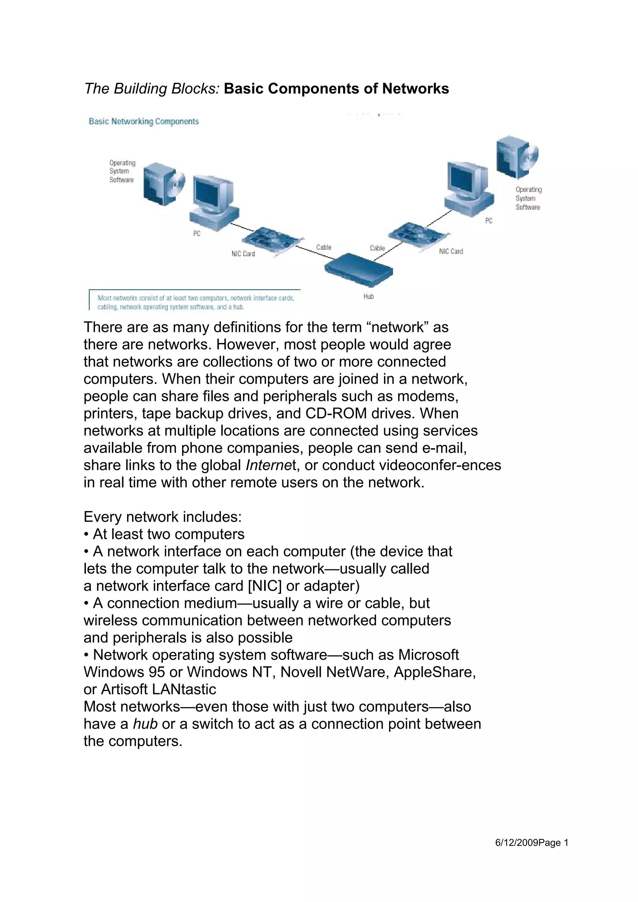 Stti The Building Blocks | DOC | Computer Networking | Computing