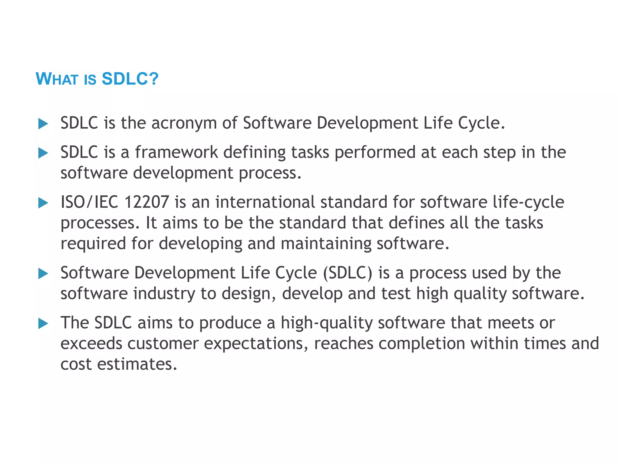 SDLC Models and Their Implementation | PPT