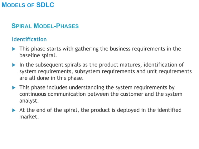 SDLC Models and Their Implementation | PPT