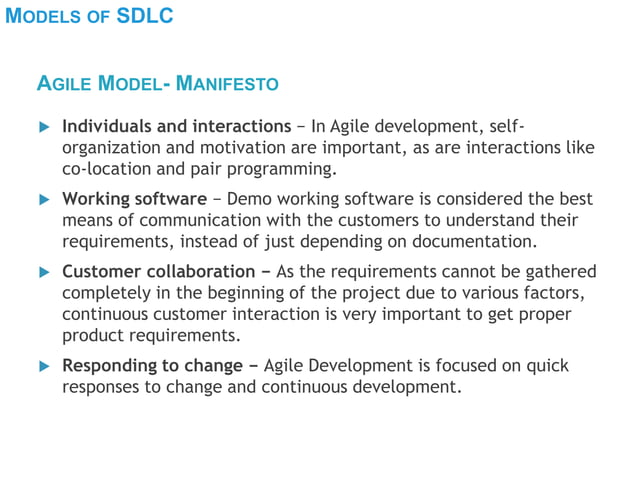 SDLC Models and Their Implementation | PPT