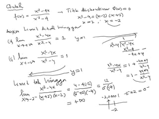 Sttm tm 05 modul 2 b limit tak hingga dan asimtot fungsi | PDF