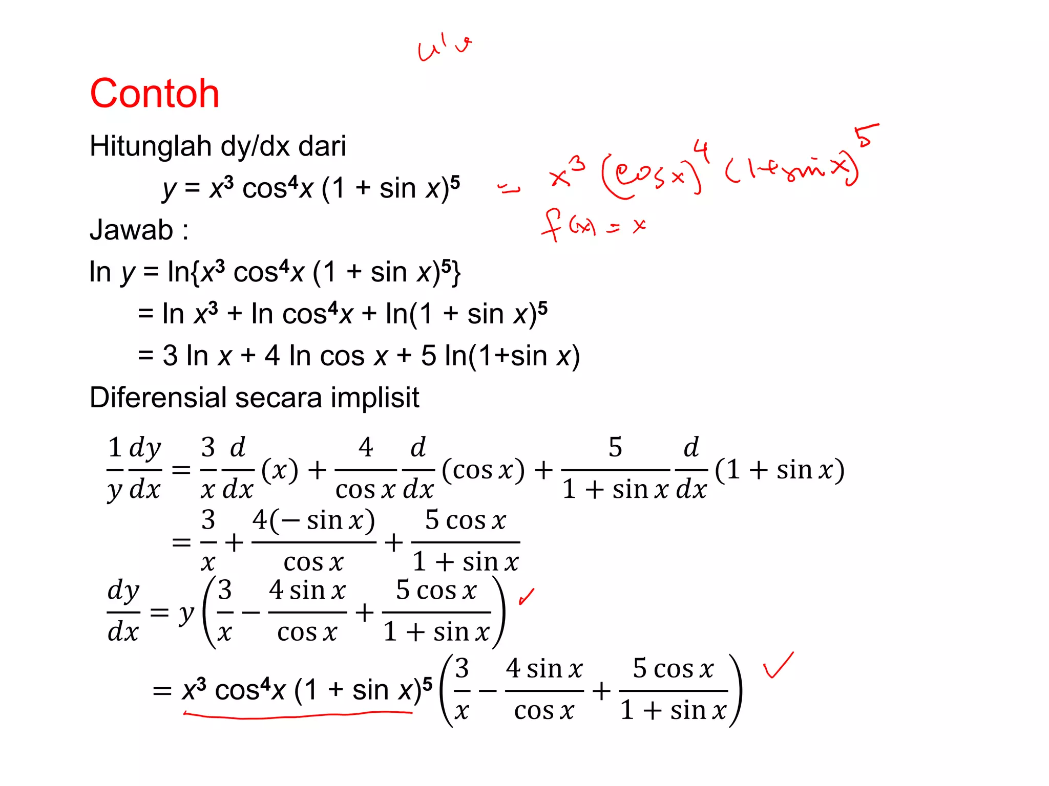 Sttm tm 10 modul 3 b turunan fungsi transendent | PPT