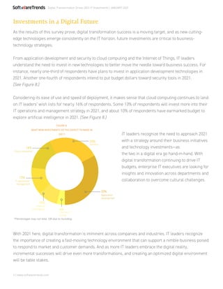 Digital Transformation Drives 2021 IT Investments | PDF