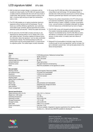 Wacom STU 300 Tablet | PDF | Computer Peripherals | Computing