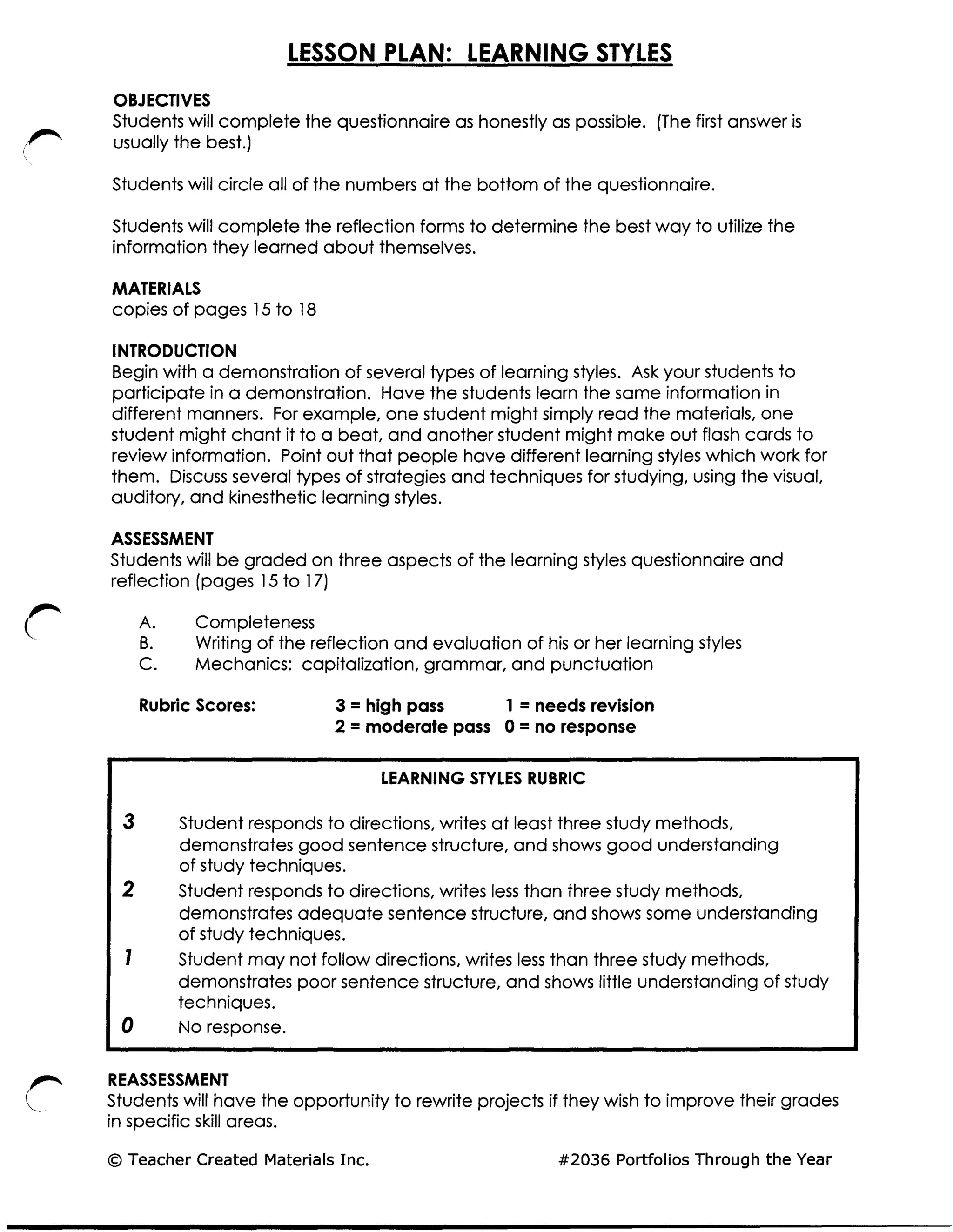 Learning Styles | PDF