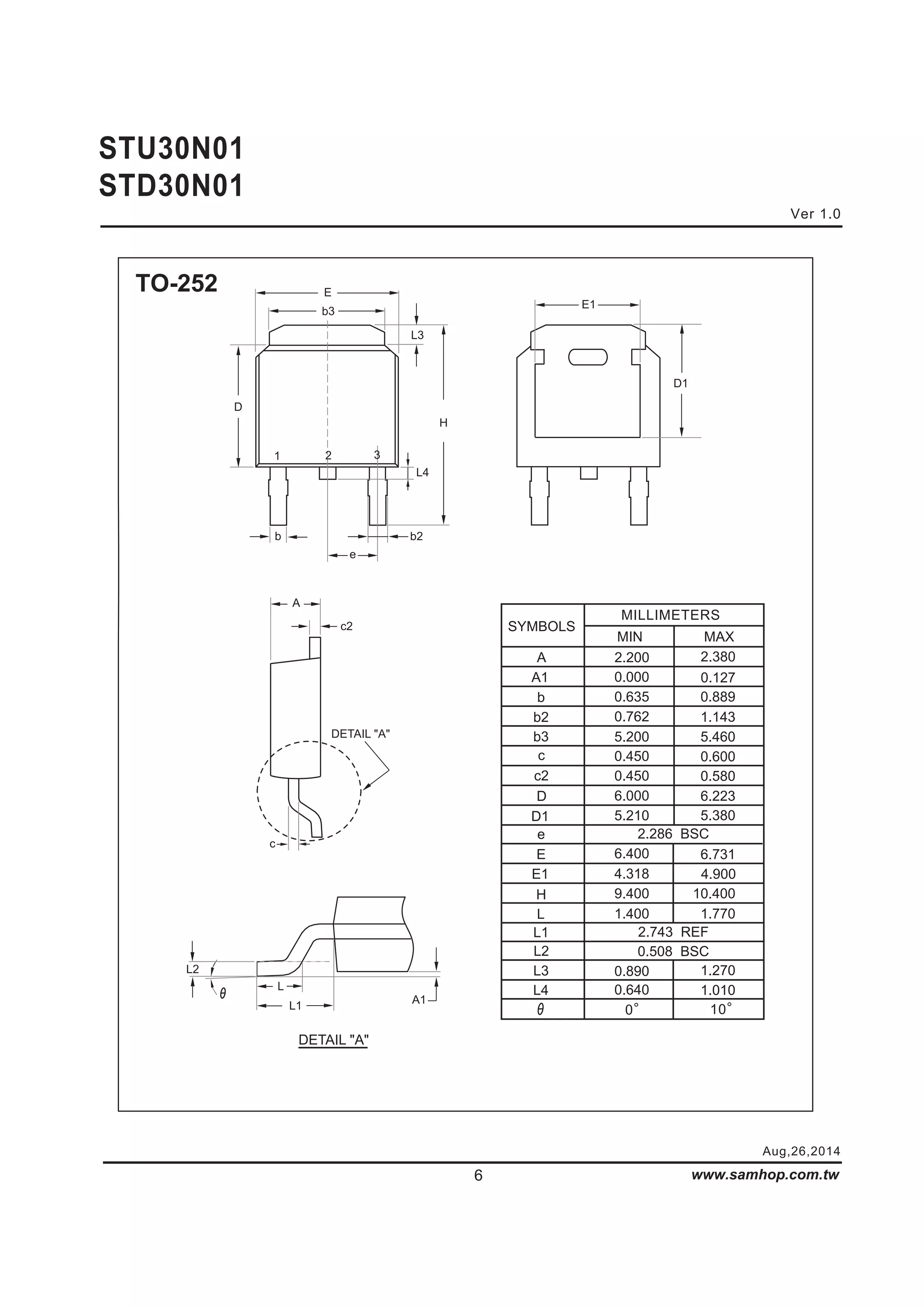 Original N-Channel Logic Level Enhancement Mode Field Effect Transistor Mosfet STU30N01 30N01 ...