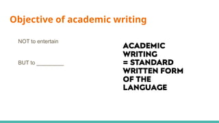 Academic Writing Features 013555431.pptx