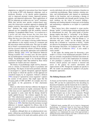 What is IPT? (Stuart, 2008) | PDF