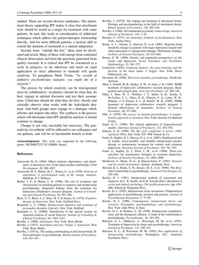 What is IPT? (Stuart, 2008) | PDF