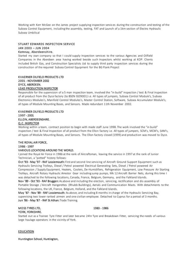 Stuart edwards cv | PDF