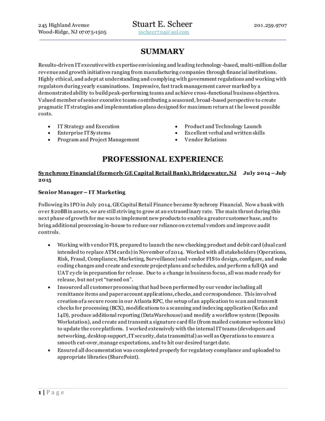 Stuart e scheer_executive_resume_2 | PDF