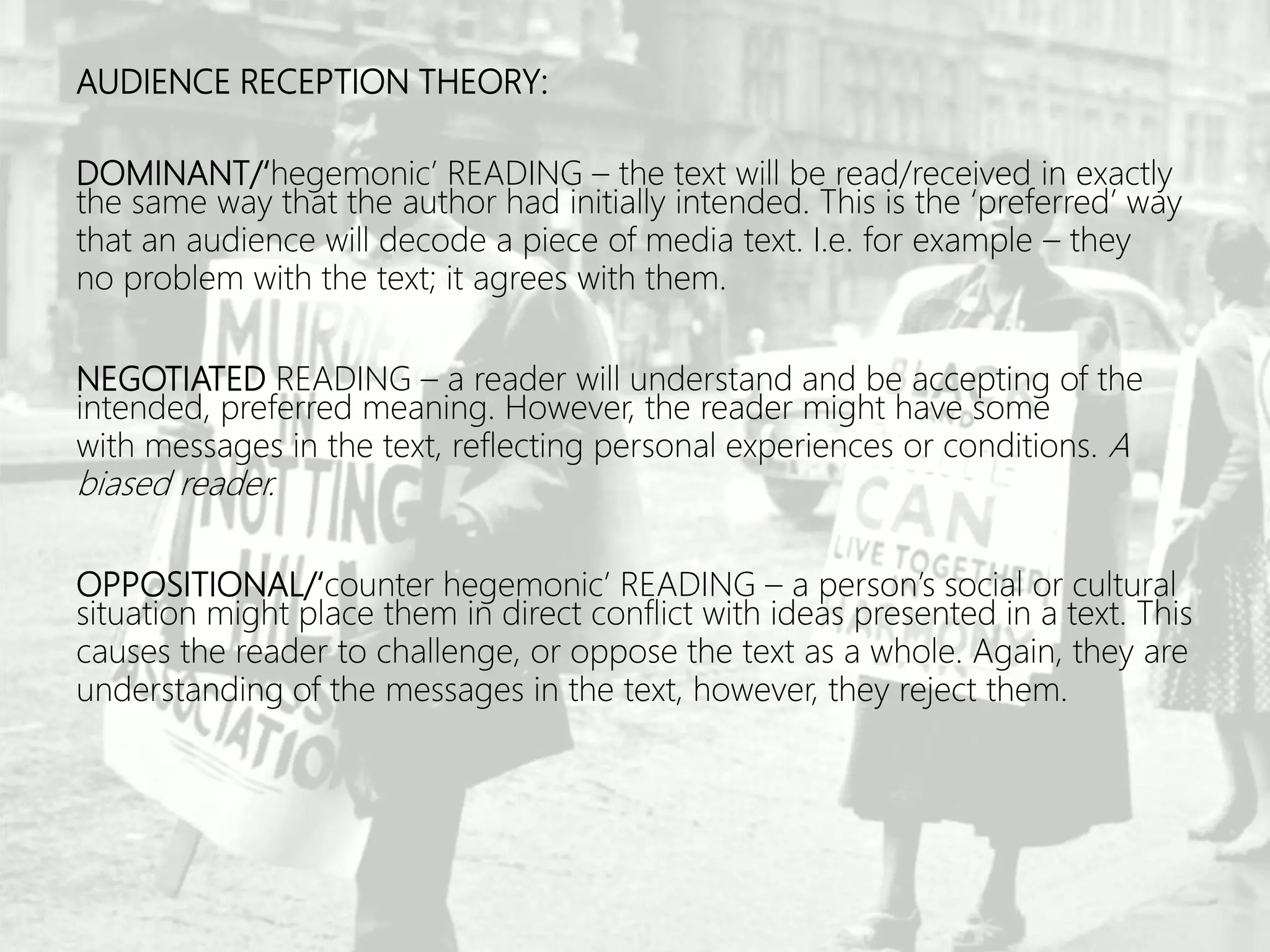 Stuart - Audience Theory | PPTX