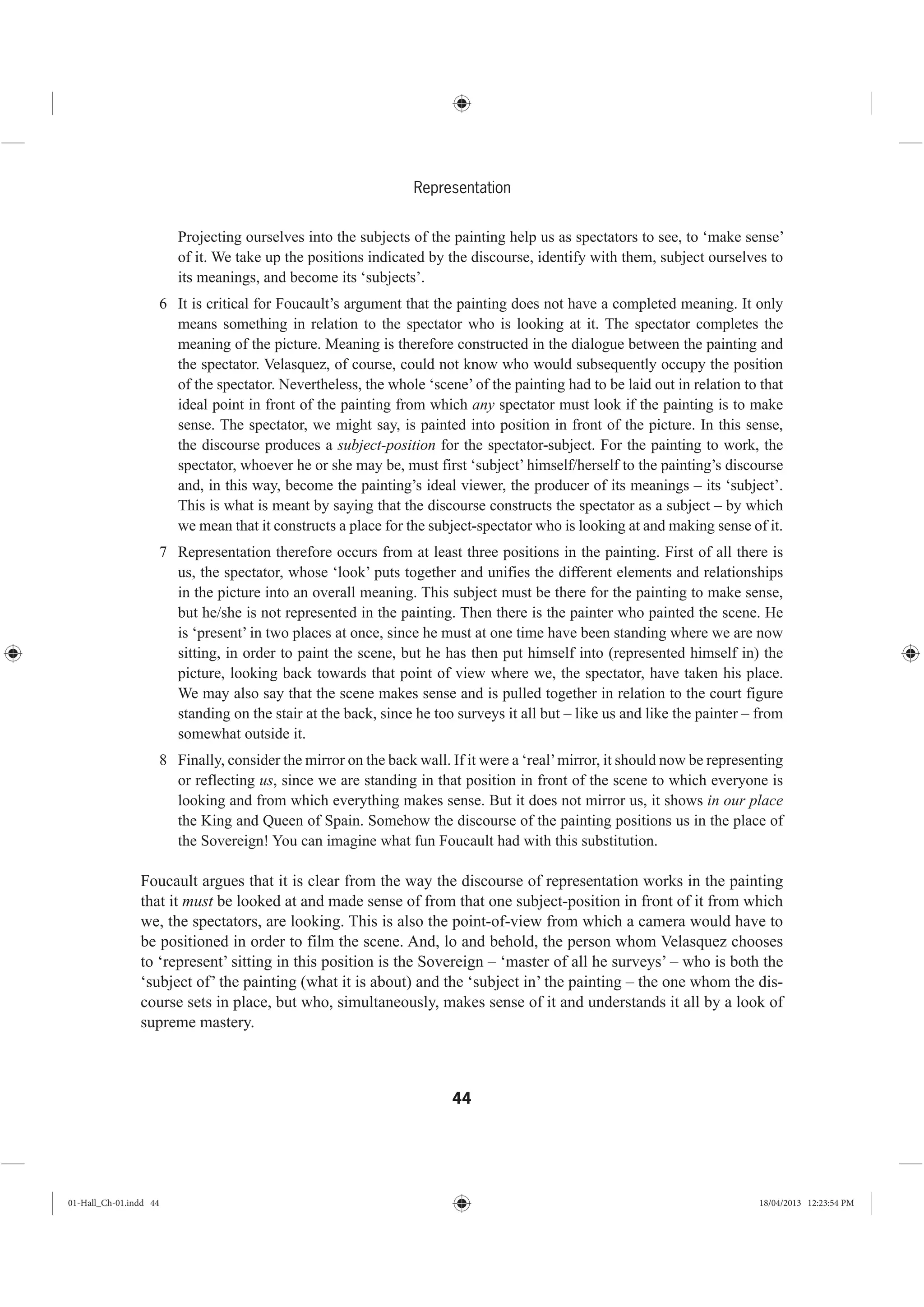 Stuart Hall - Representation Theory | PDF