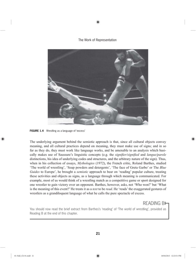 Stuart Hall - Representation Theory | PDF