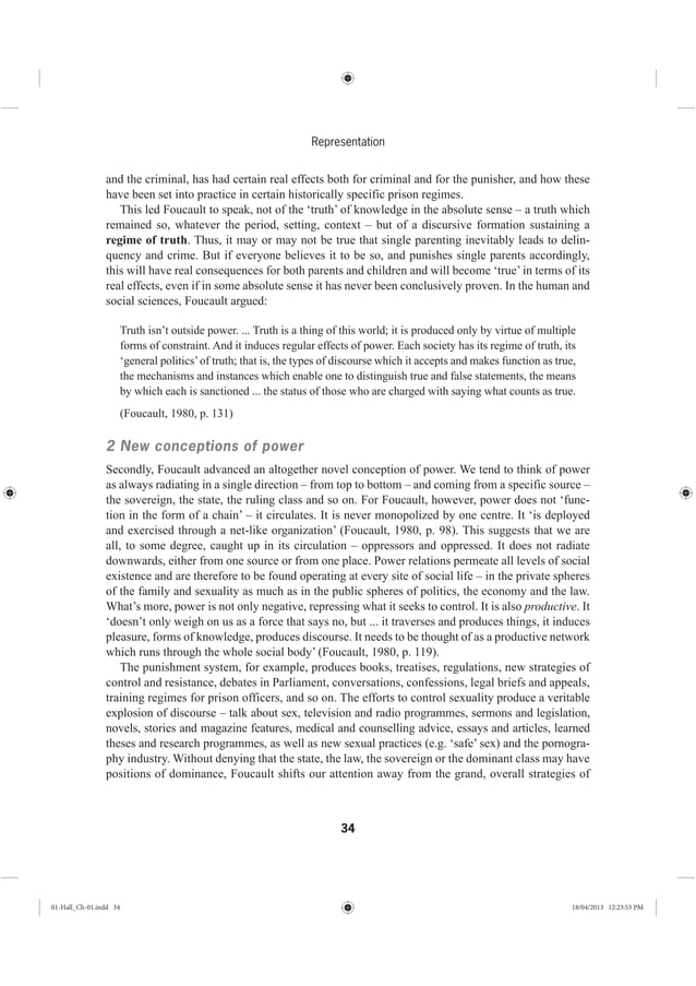 Stuart Hall - Representation Theory | PDF