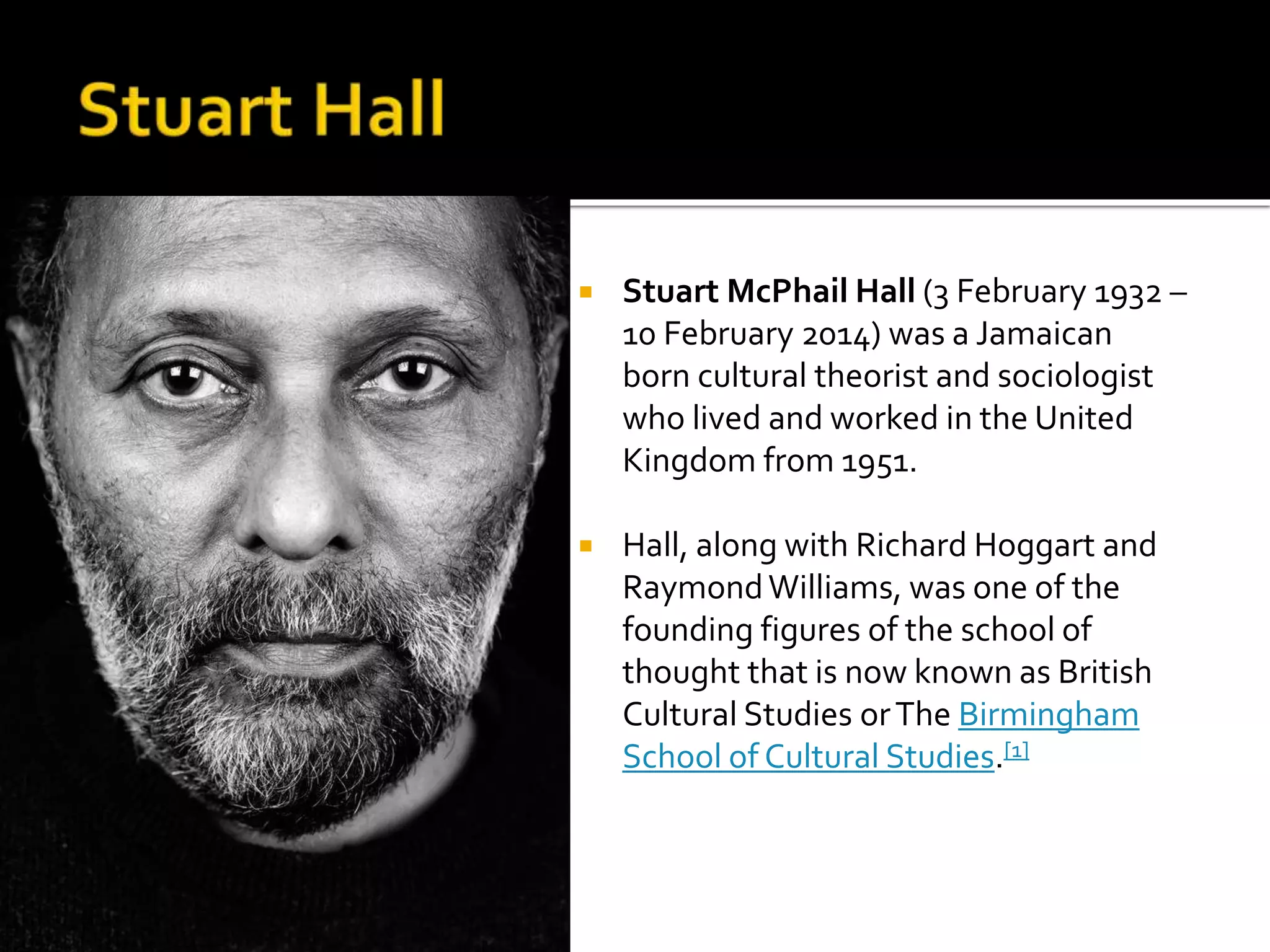 Stuart Hall's Reception theory | PPTX