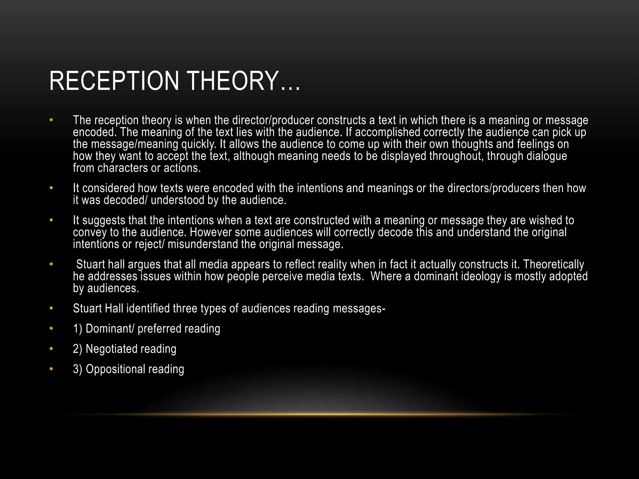 reception theory | PPTX